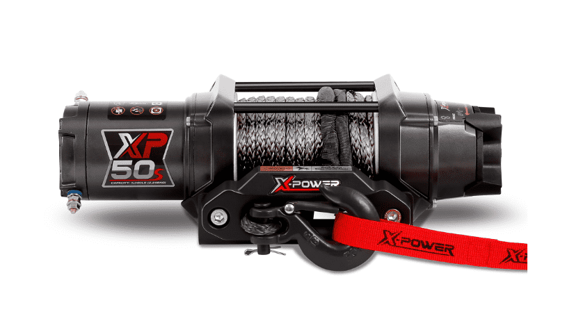 XPOWER 5,000 Capacity Synthetic Rope Electric Winch, Sturdy ...
