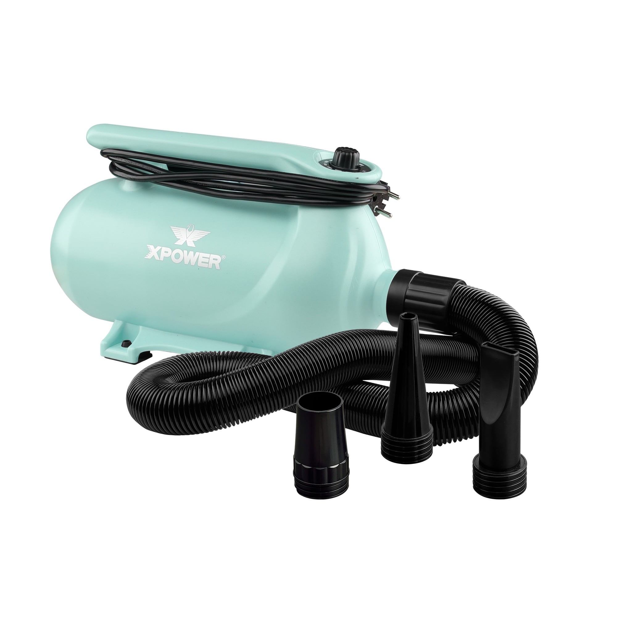 XPOWER B-163 High Velocity Pet Hair Blower with Double Motor and Nozzle ...