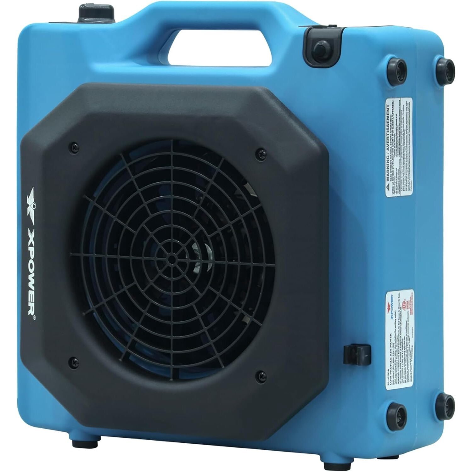 XPOWER Pl-650A 650 Cfm 3 Speed Low Profile Air Mover, Floor Fan, Carpet ...