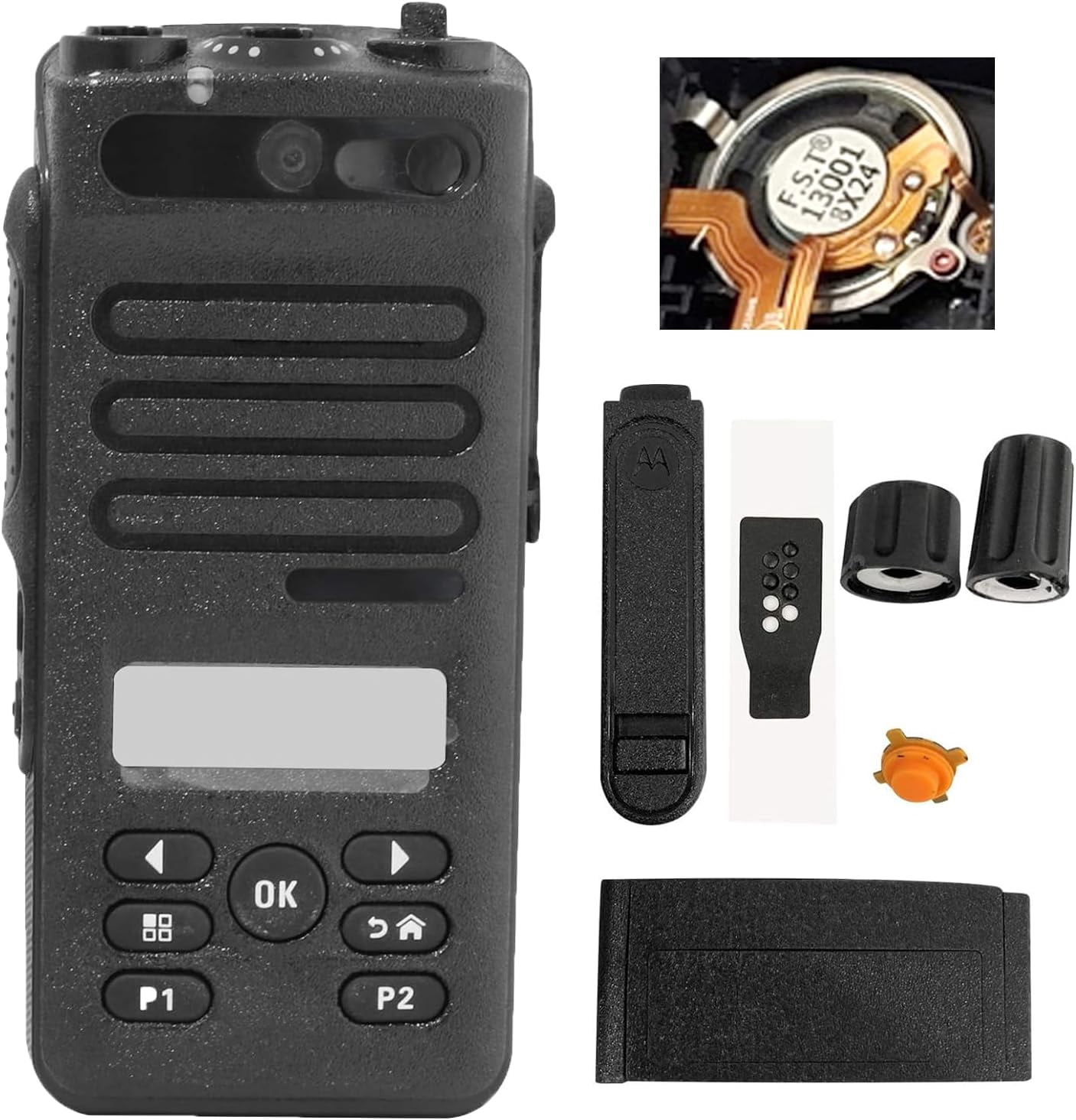 XPR3500 Housing Case Front Cover with Speaker for XPR3500 Two Way Radio ...