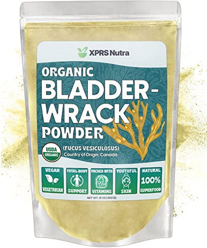 XPRS Nutra Organic Bladderwrack Powder (Fucus Vesiculosus) - Premium ...
