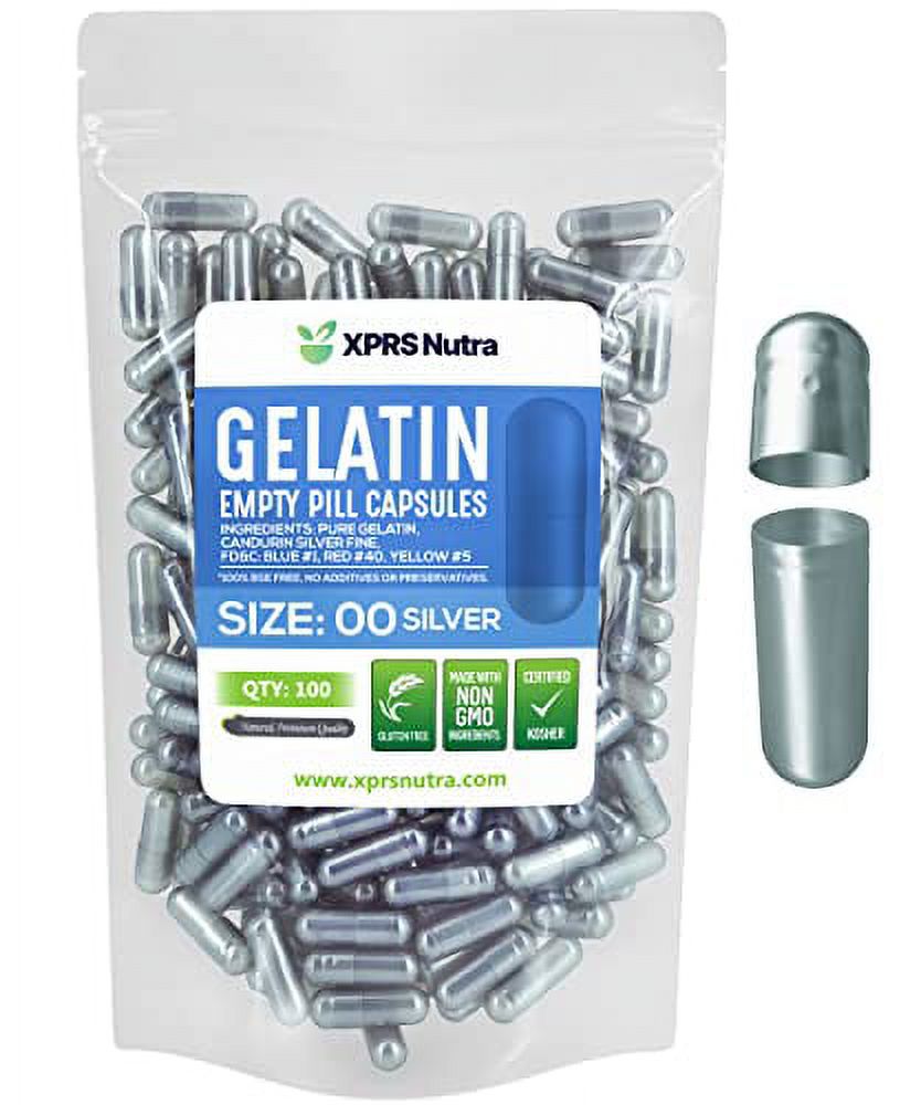 XPRS Nutra Size 00 .. Empty Capsules - 100 .. Count Empty Gelatin ...