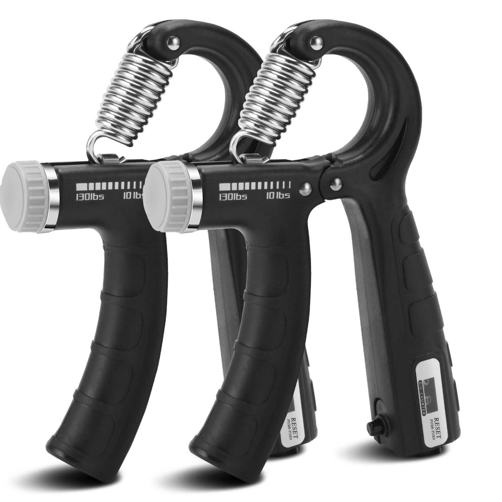XPRT Fitness Adjustable Hand Grip Strengthener - 130lbs Resistance ...
