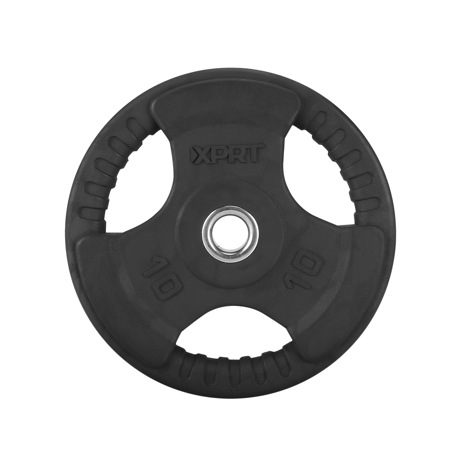 XPRT Fitness Grip Rubber Coated Weight Plate 10LB - Black - Walmart.com