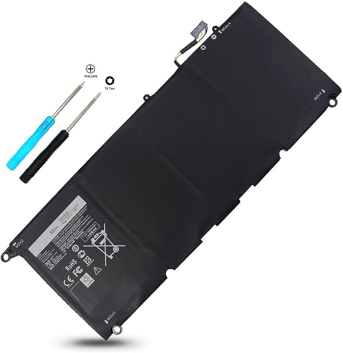 XPS 13 9350 9343 JD25G 90V7W JHXPY Battery for DELL XPS13 13-9350 13 ...
