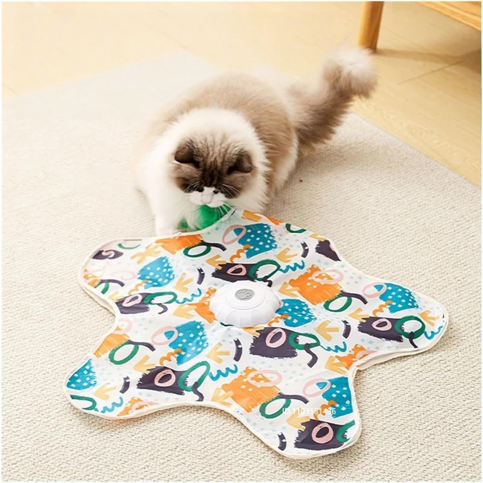 XQWJWLA Interactive Cat Toy, Rechargeable Touch Activated Hide and Seek ...