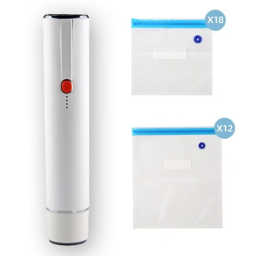 XQWJWLA Powerful Handheld Vacuum Sealer Machine with 30 Reusable Vacuum ...