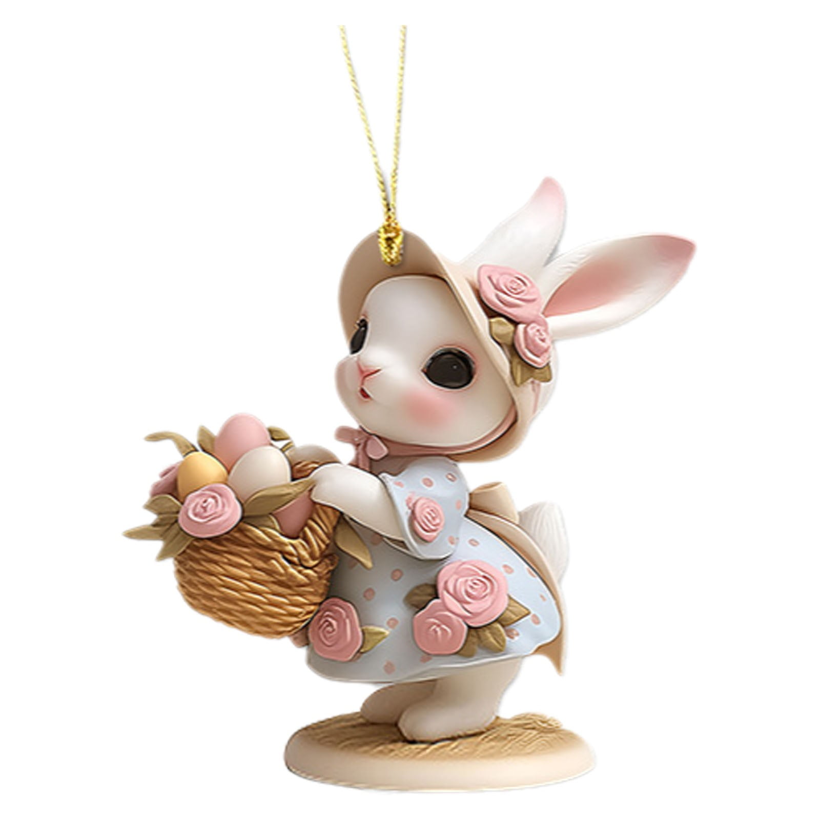 XQXCL Easter Ornaments Acrylic Hanging Bunny Spring Tree Decorations ...