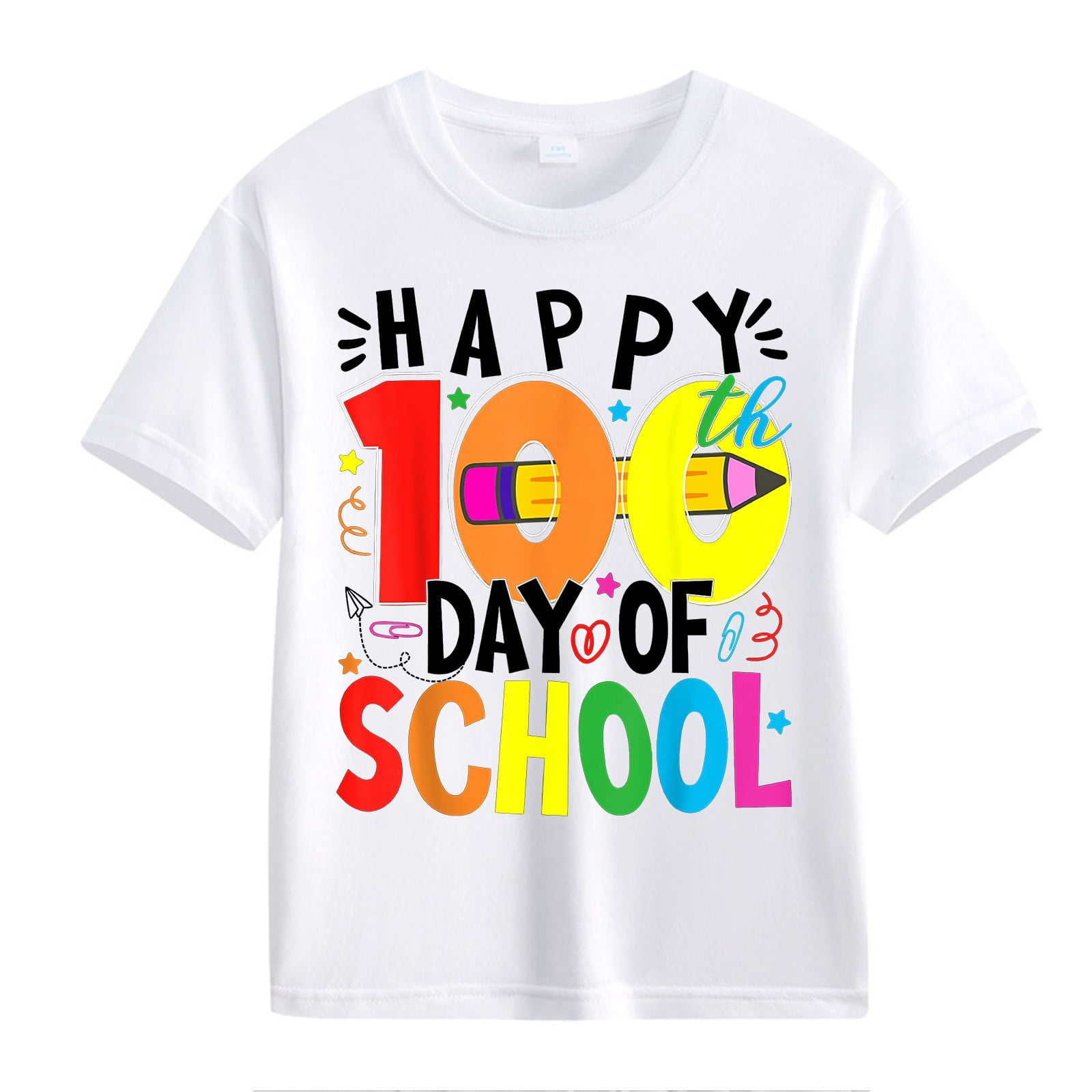 XQYLOS 100th Day of School T-Shirt Kids Retro Premium Tee Awesome ...