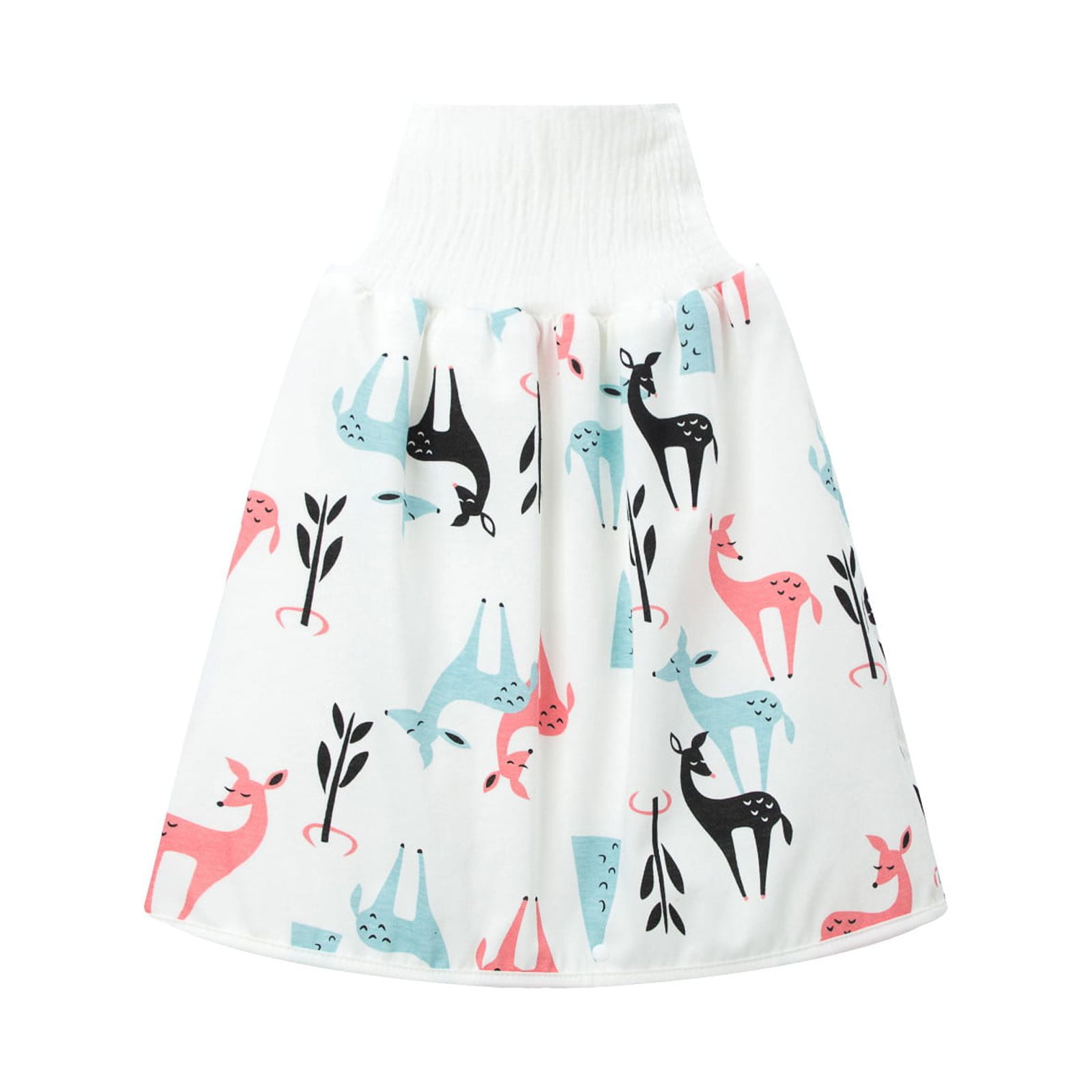 XQYLOS 3-in-1 Potty Training Skirt - Waterproof Cotton Diaper Cover ...