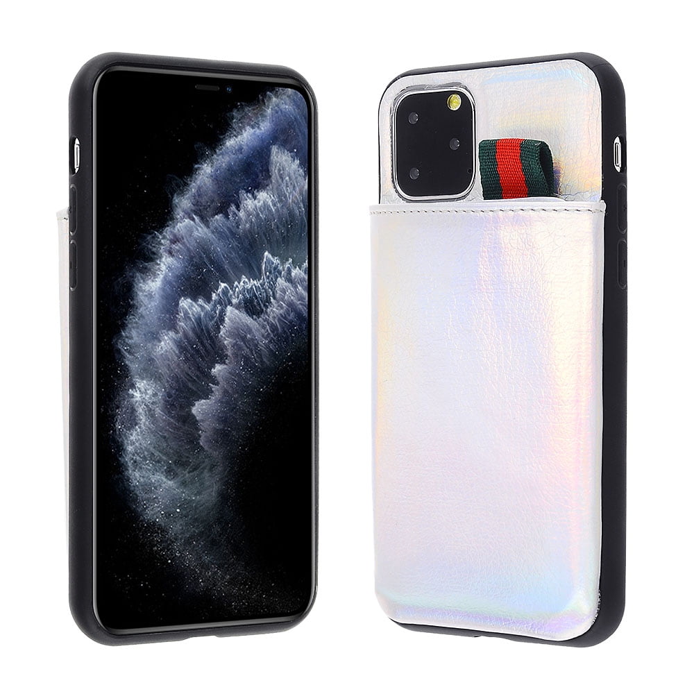 Cube® - Apple iPhone 11 Pro - Silver Holographic Leather Case with ...