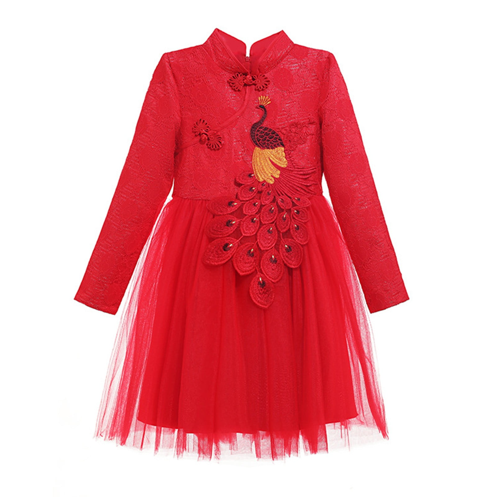 XQYLOS Clearence Traditional Qipao Dress for Girls, Chinese Cheongsam ...