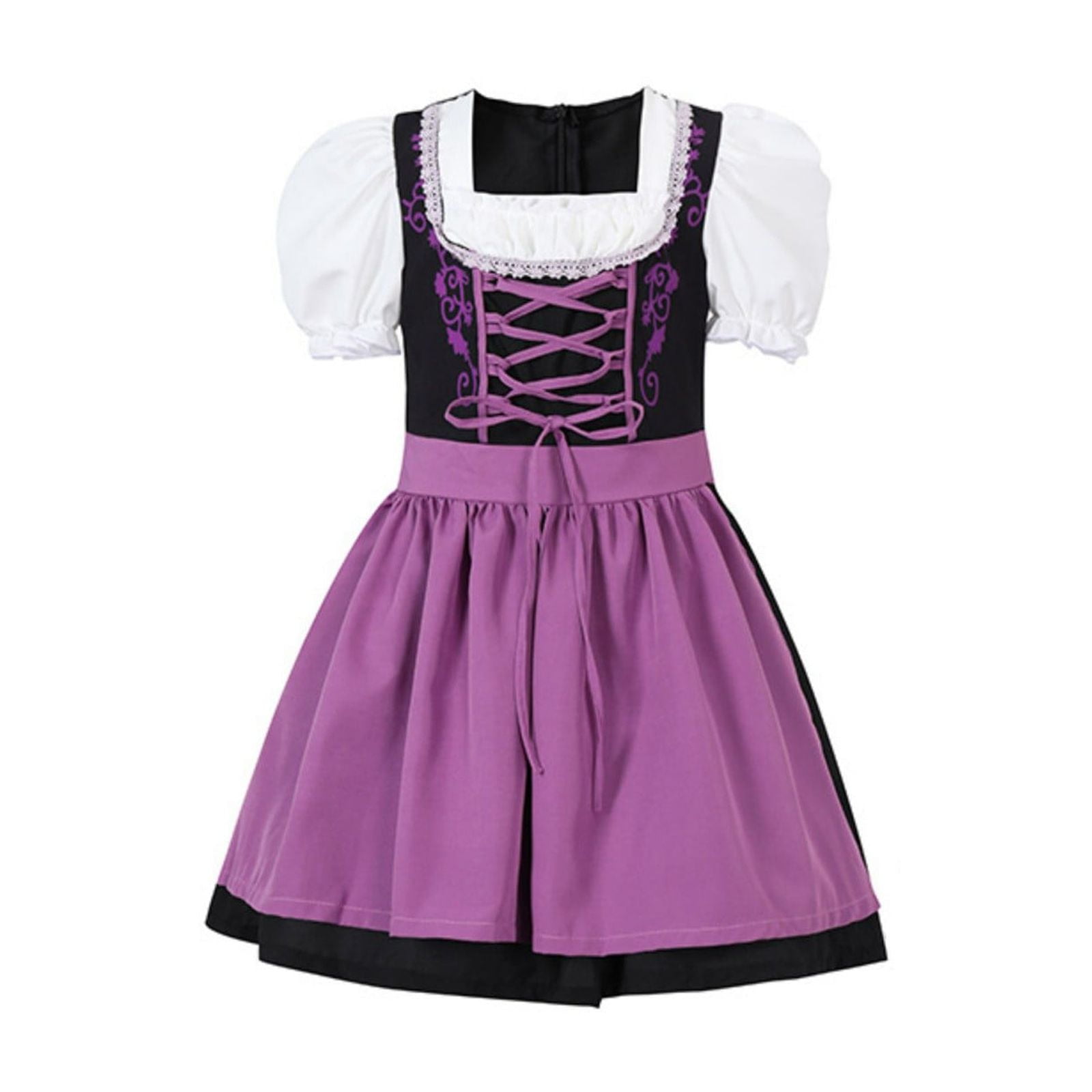 XQYLOS German Oktoberfest Dirndl Set for Girls, Bavarian Maid 𝐜ostume ...