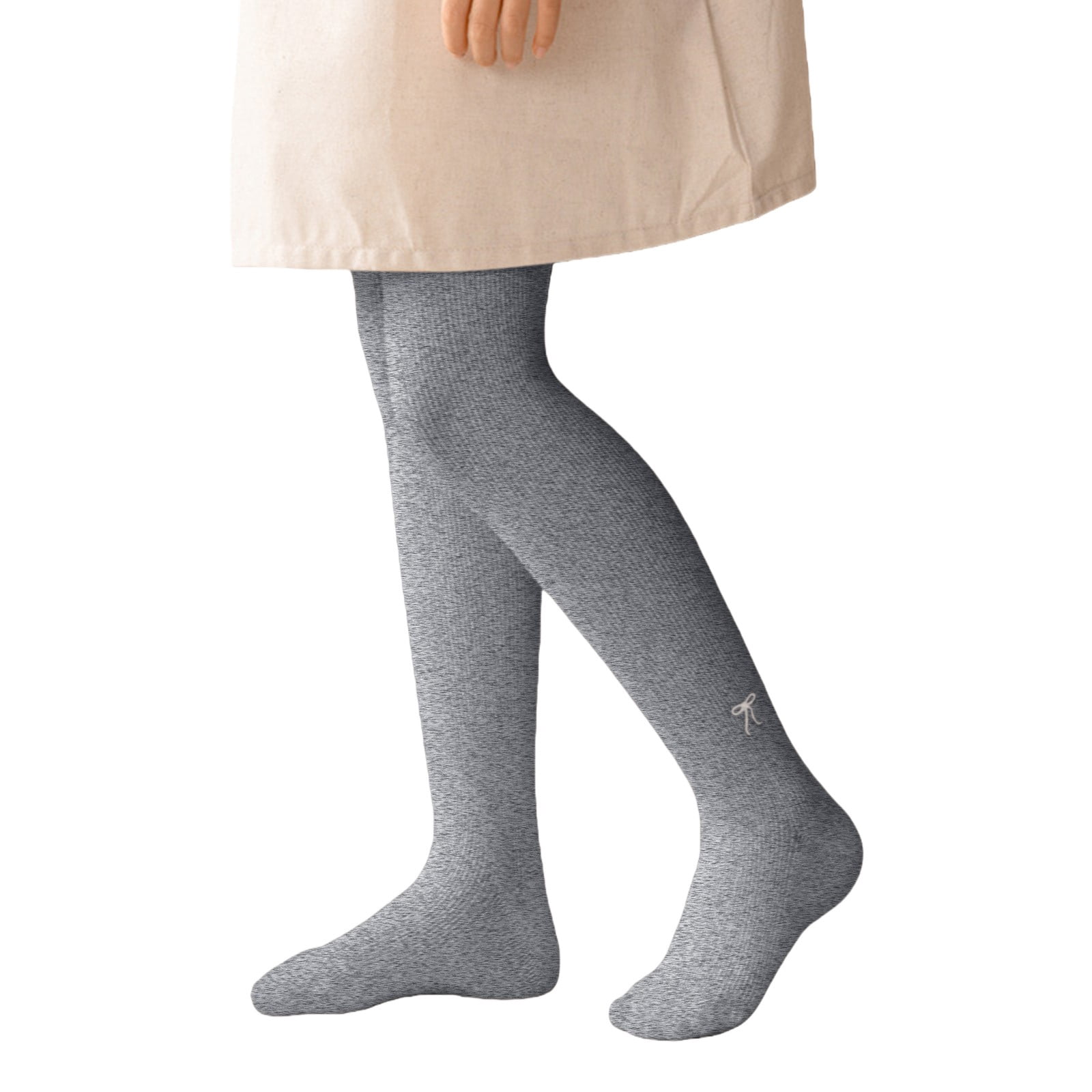XQYLOS Girls Fleec𝖾 Lined Winter Tights Kids Solid Cotton Knit Full ...
