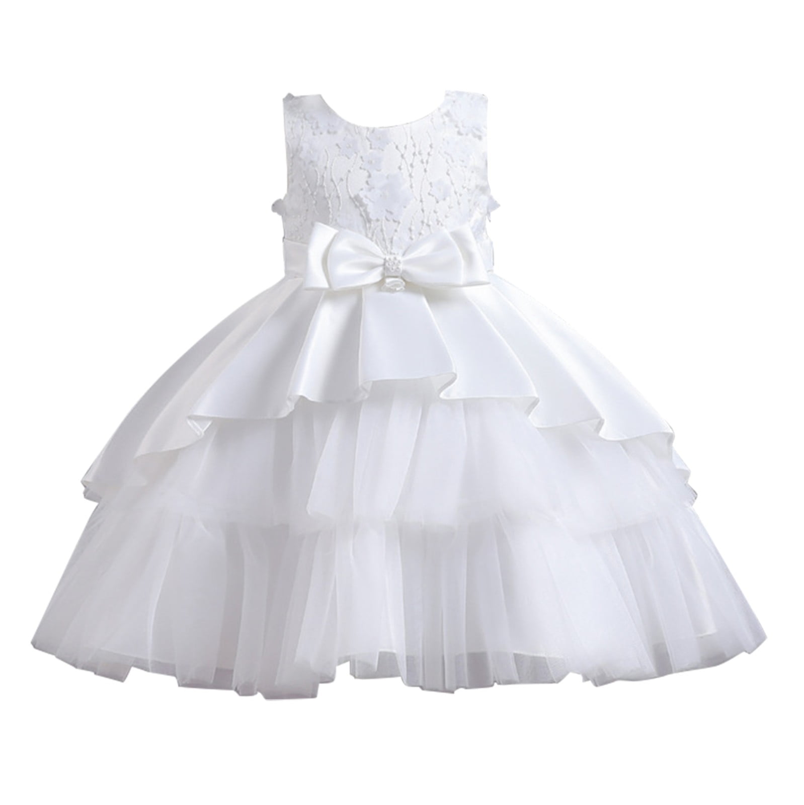 XQYLOS Girls Formal Evening Dress Satin Tutu Skirt with Sequin Details ...