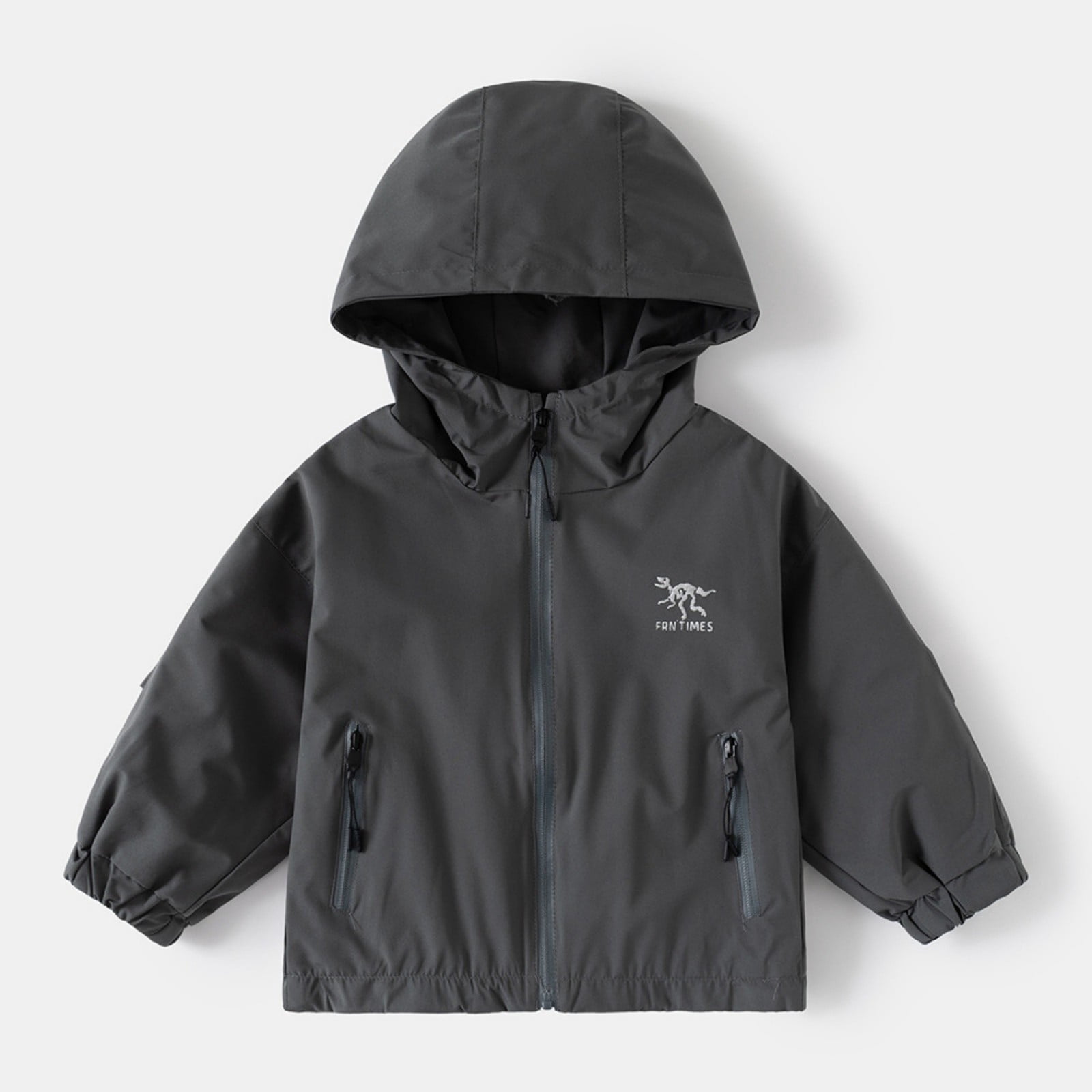 XQYLOS Girls Waterproof Windbreaker Jacket, Lightweight Hooded Raincoat ...