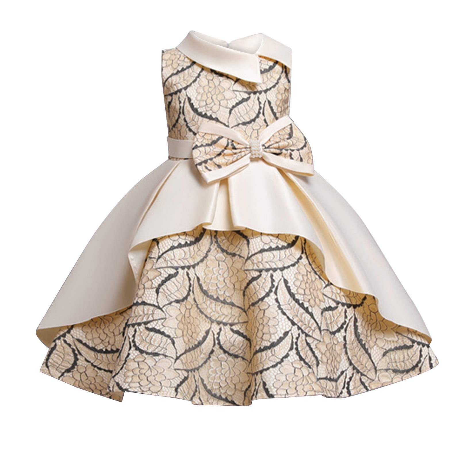 XQYLOS Glitter Accent Girls Pageant Dress Spring/Summer/Fall Catwalk ...