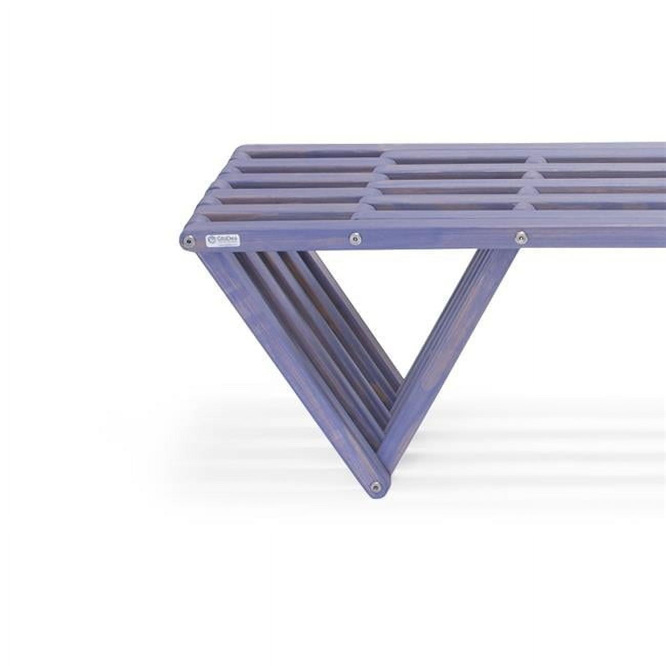 XQuare XQBC-541516-TT 54 x 15 x 17 in. Wooden Backless Bench - Two Seat ...