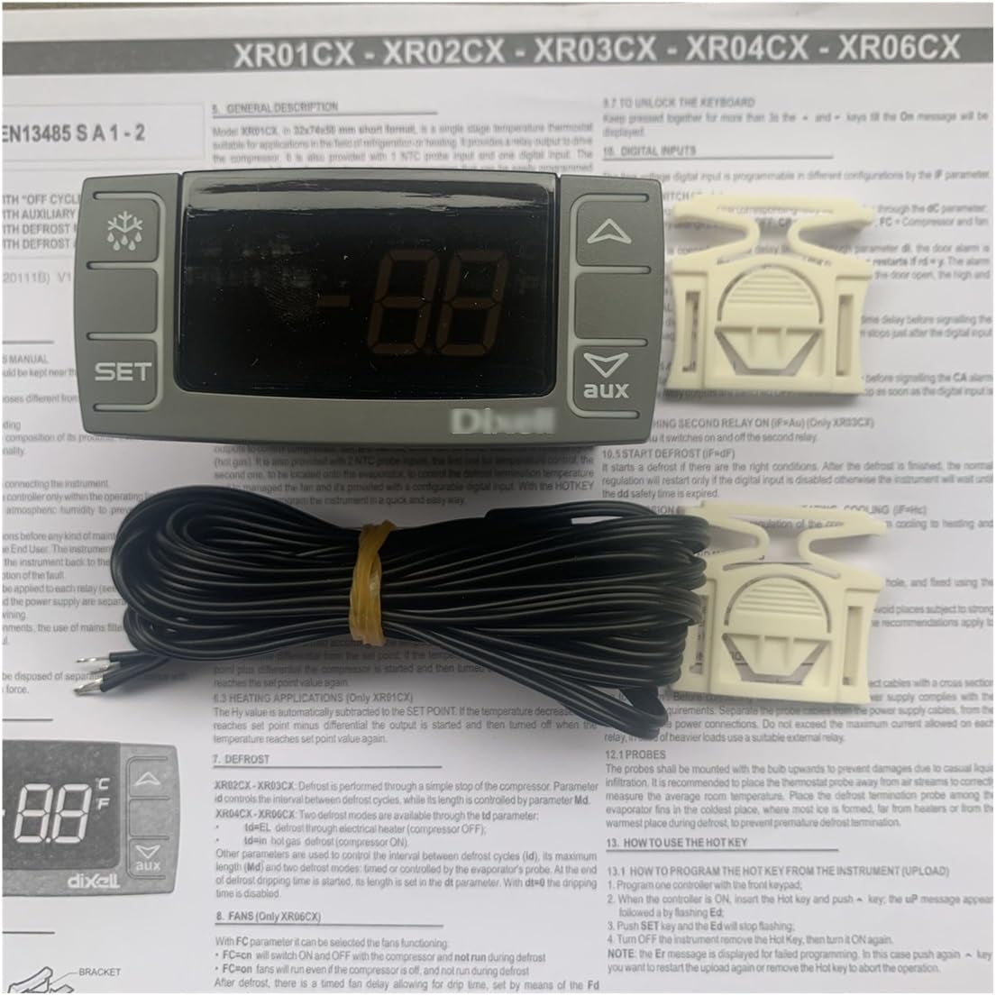 XR02CX-5N0C1 Temperature Controller, Cold Storage Thermostat, Freezer ...