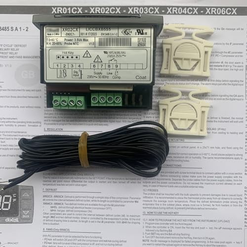 XR02CX-5N0C1 Temperature Controller, Cold Storage Thermostat, Freezer ...