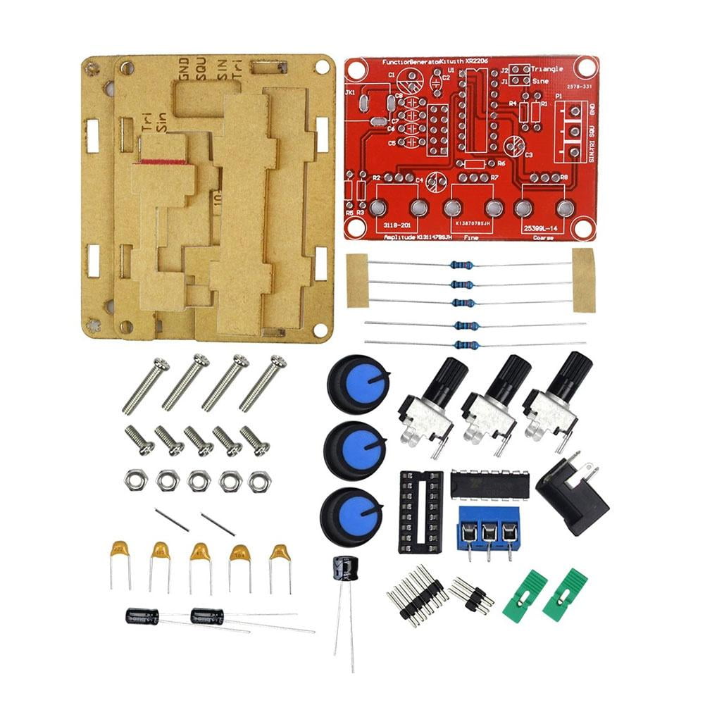 XR2206 Function Signal Generator DIY Kit Sine Triangle Square 1HZ-1MHZ ...