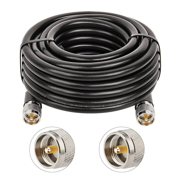 XRDS 18FT KMR 400 UHF Coaxial Cable - PL-259 UHF Male Connector, Low ...