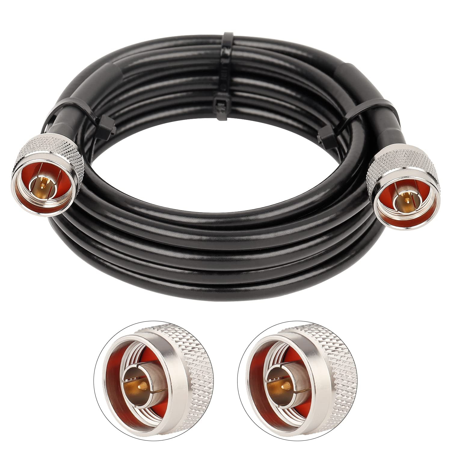 XRDS -RF KMR240 N Male Cable 10 ft, 50 Ohm Low Loss Coax N Male to N ...