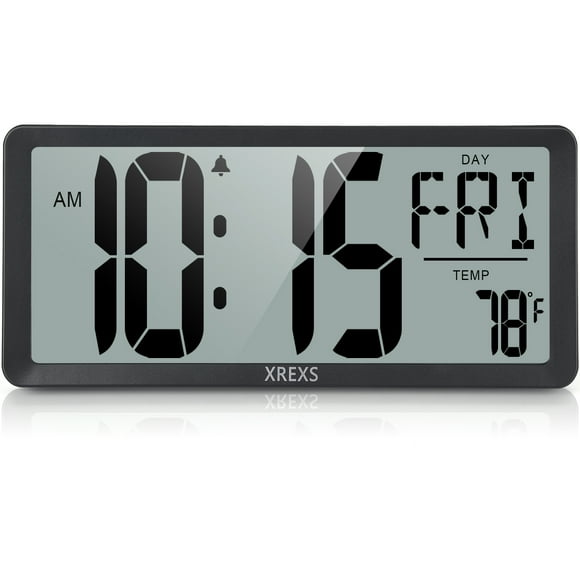 Digital Wall Clock Seconds