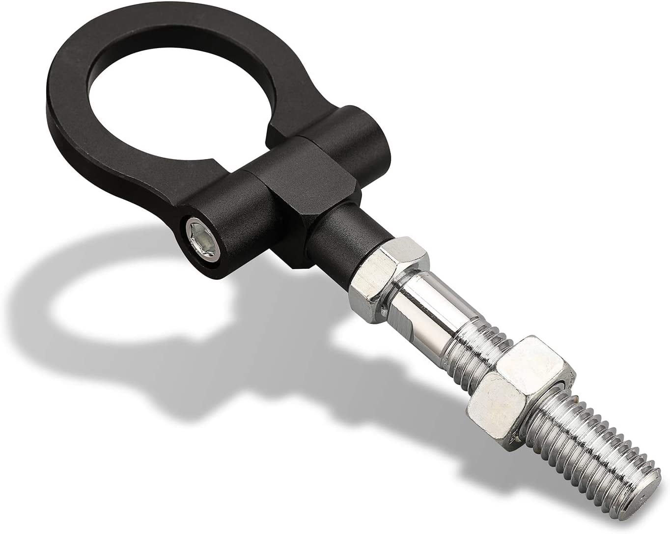 XRMXF Heavy Duty Anodized Folding Black Front Tow Hooks Track Racing ...