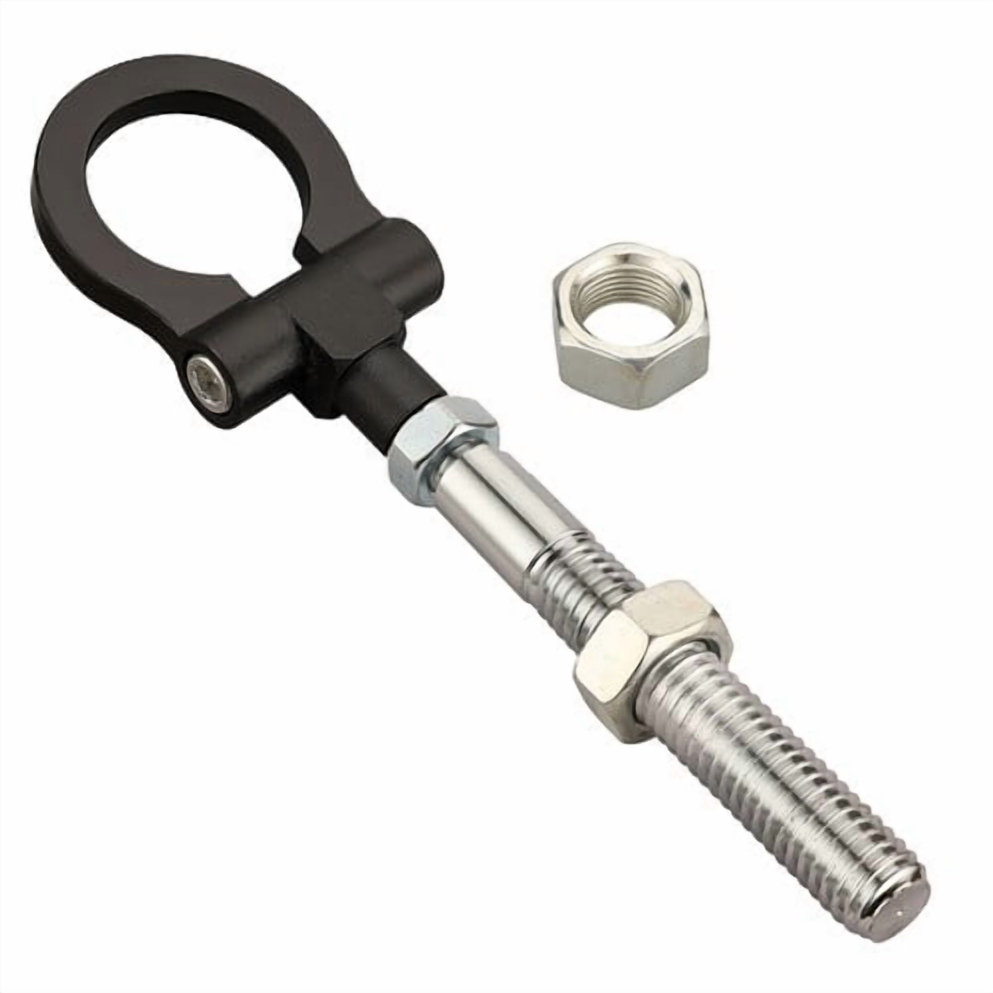 XRMXF Heavy Duty Anodized Folding Black Front Tow Hooks Track Racing ...