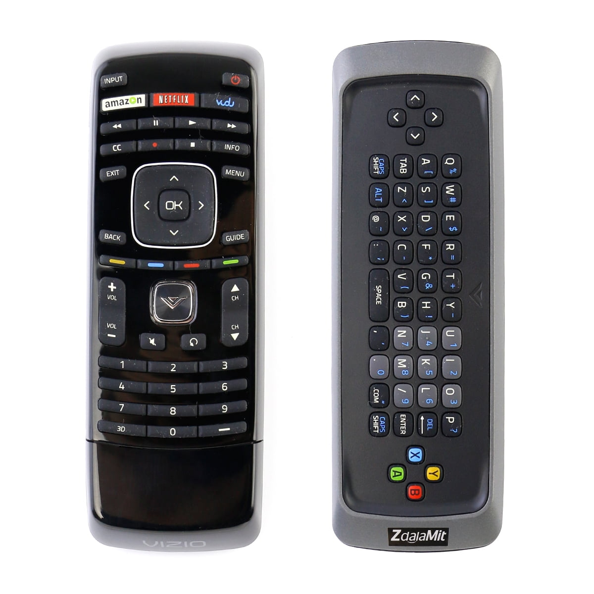 XRT301 New IR Dual QWERTY Keyboard Remote for Vizio Internet Smart 3D ...