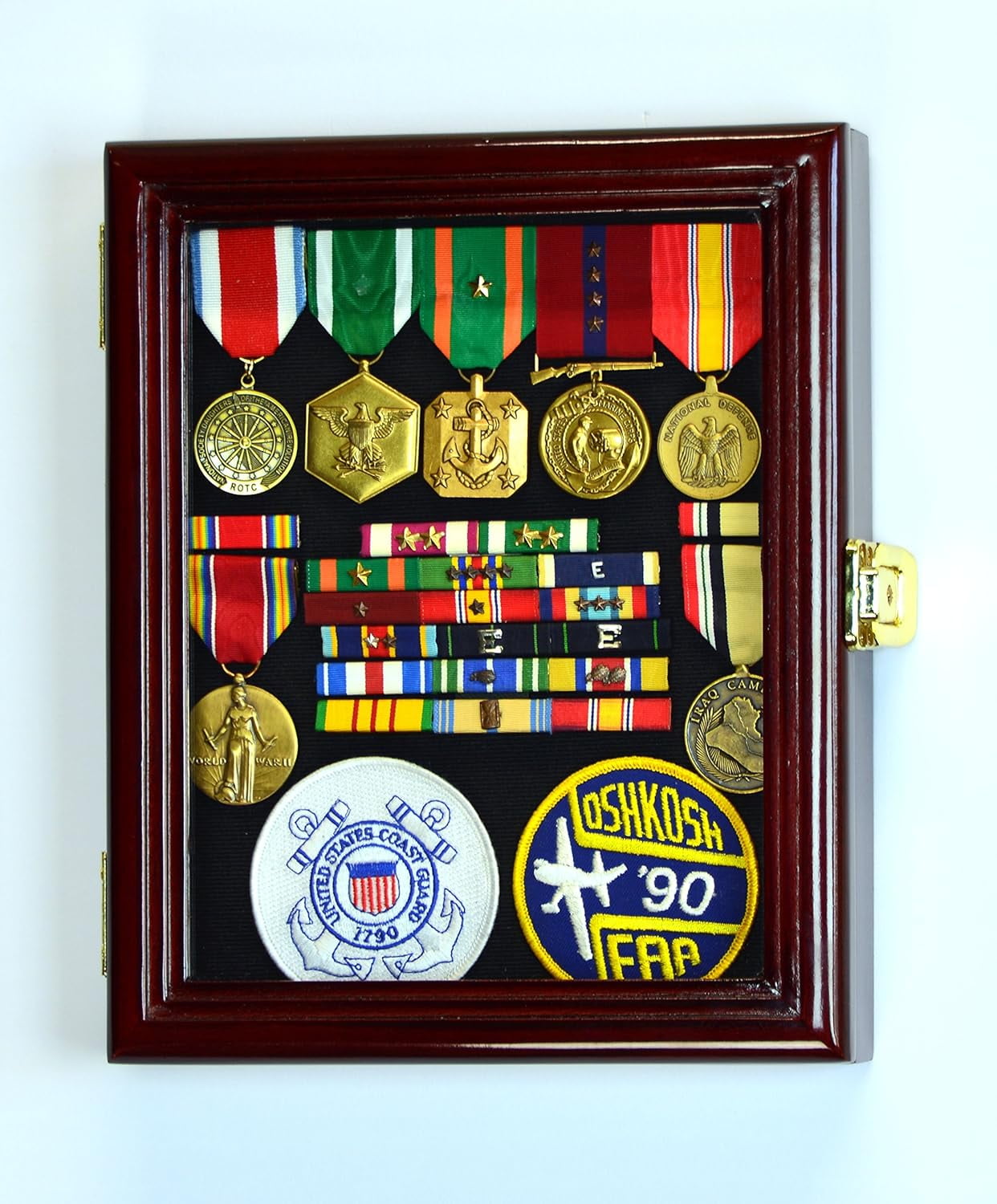 XS Military Pin Display Case Cabinet Box for Medals Pins Patches ...