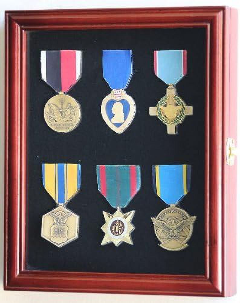 XS Military Pin Display Case Cabinet Box for Medals Pins Patches ...
