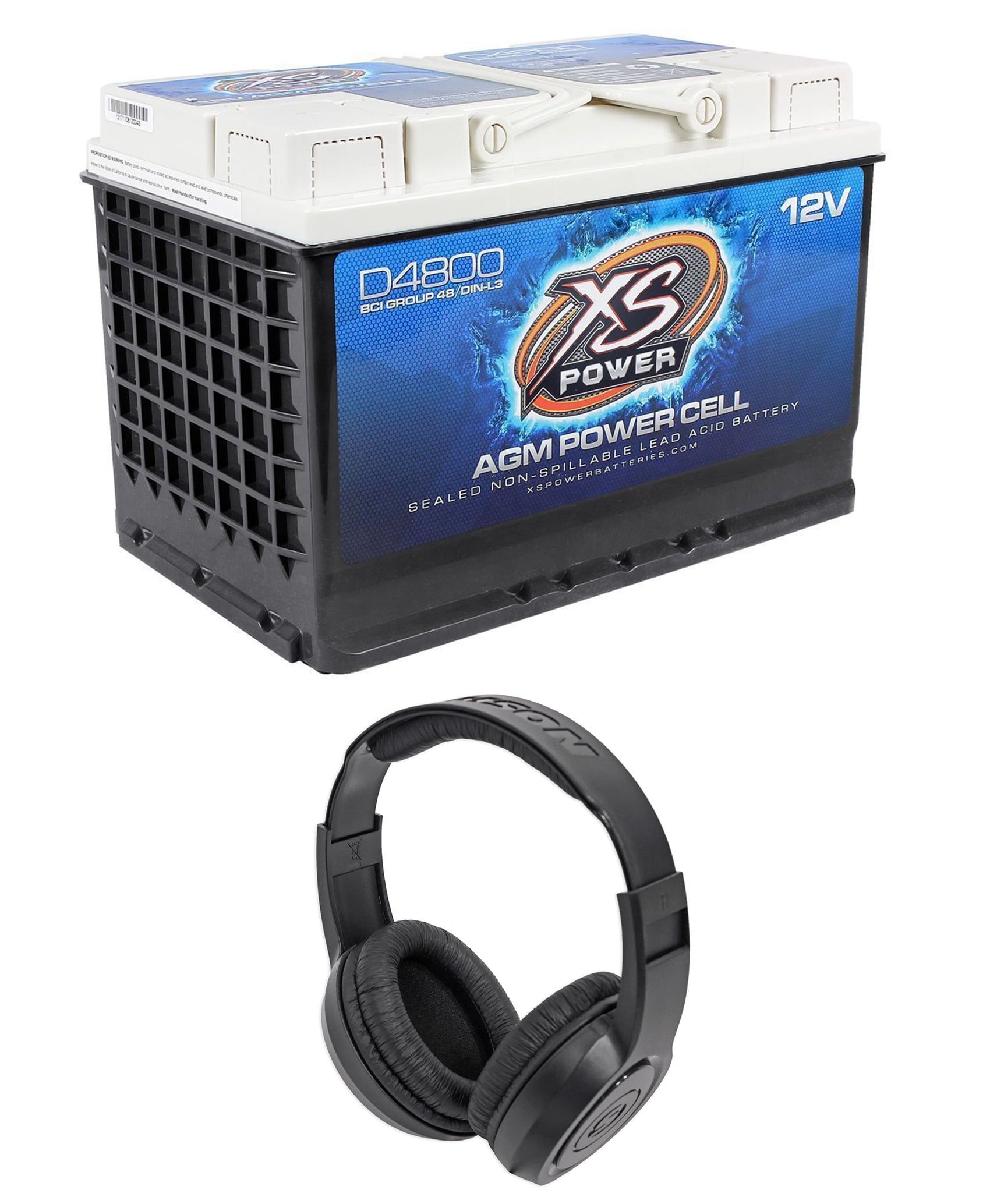 XS Power D4800 3000 Amp 12V Group 48 Power Cell Car Audio AGM Battery ...