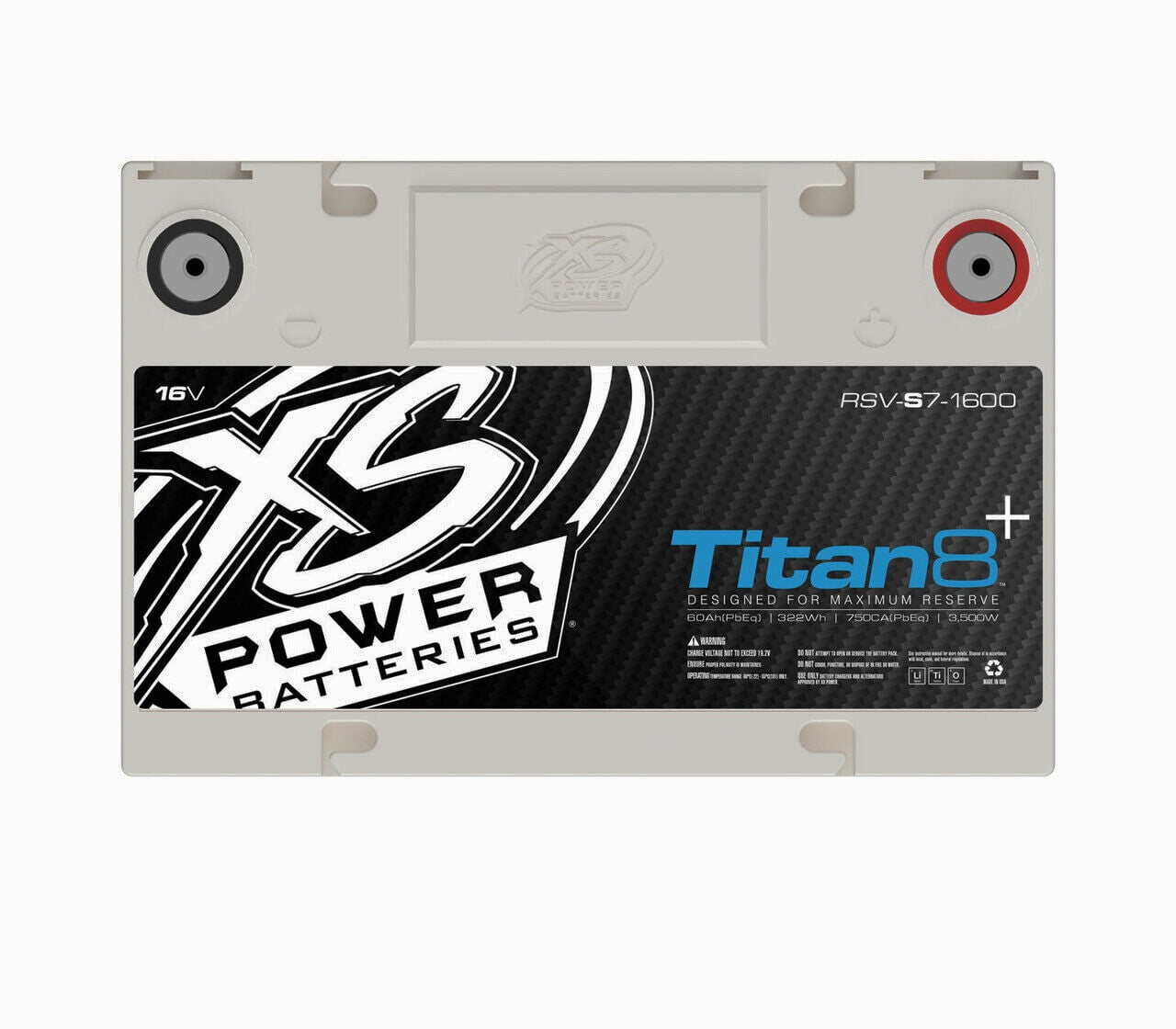 XS Power Titan 8 Series 3500 Watt 16V 1000 Max Amps Lithium Battery RSV ...
