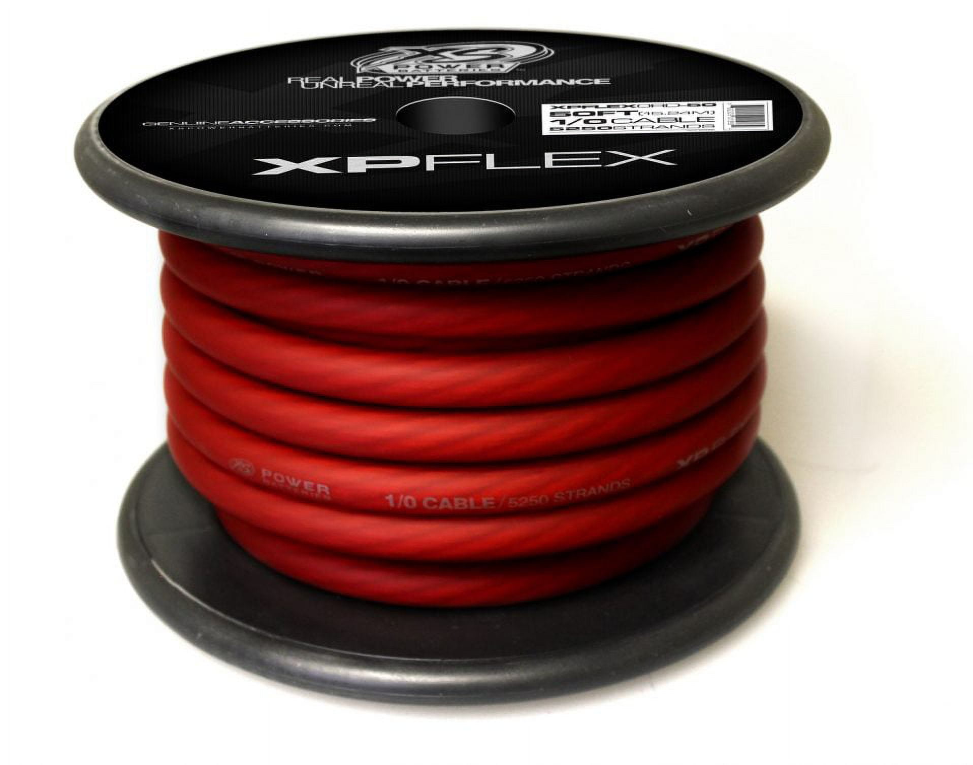 XS Power XPFLEX0RD-50 XP/XS Flex Iced Red 50' Spool High Current ...