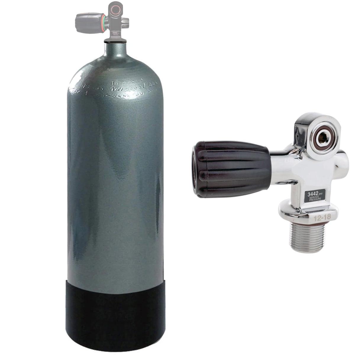 XS Scuba Faber High Pressure Steel Tank - Walmart.com