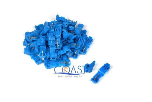 XSCORP TT1614B 14 - 16 Gauge Blue T-Tap Connector - 50 per Bag ...