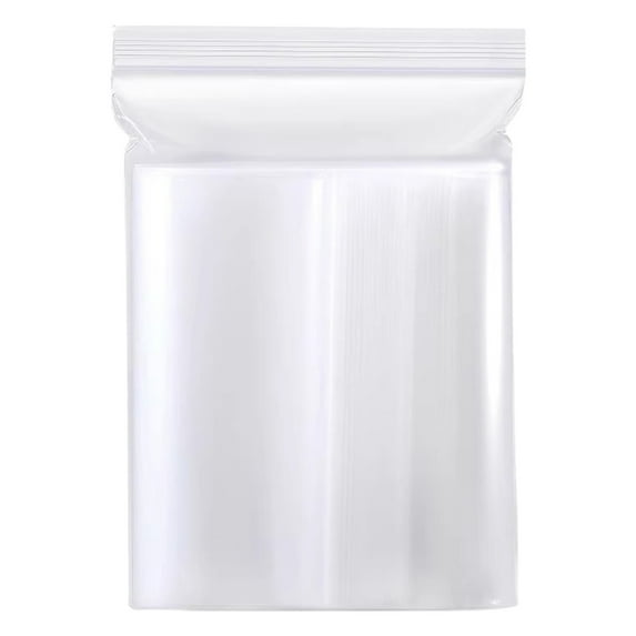 XSCPXTT 100Pcs Plastic Reclosable Zipper Bags Small Clear Poly Ziplock ...