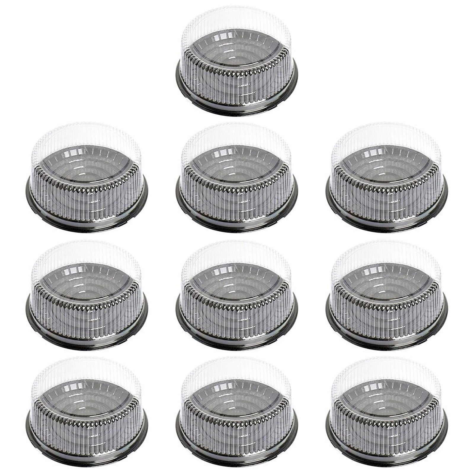 XSCPXTT 10Pcs Cake Containers with Lid -Plastic Disposable Clear Cake ...