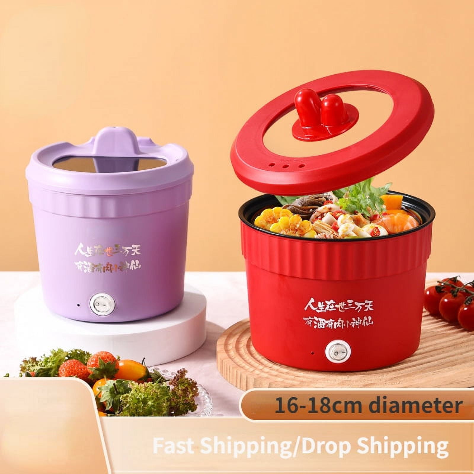 XSD 2025 110V 220V Mini Non-stick Noodles Cooking Pot Rice Cooker Food ...