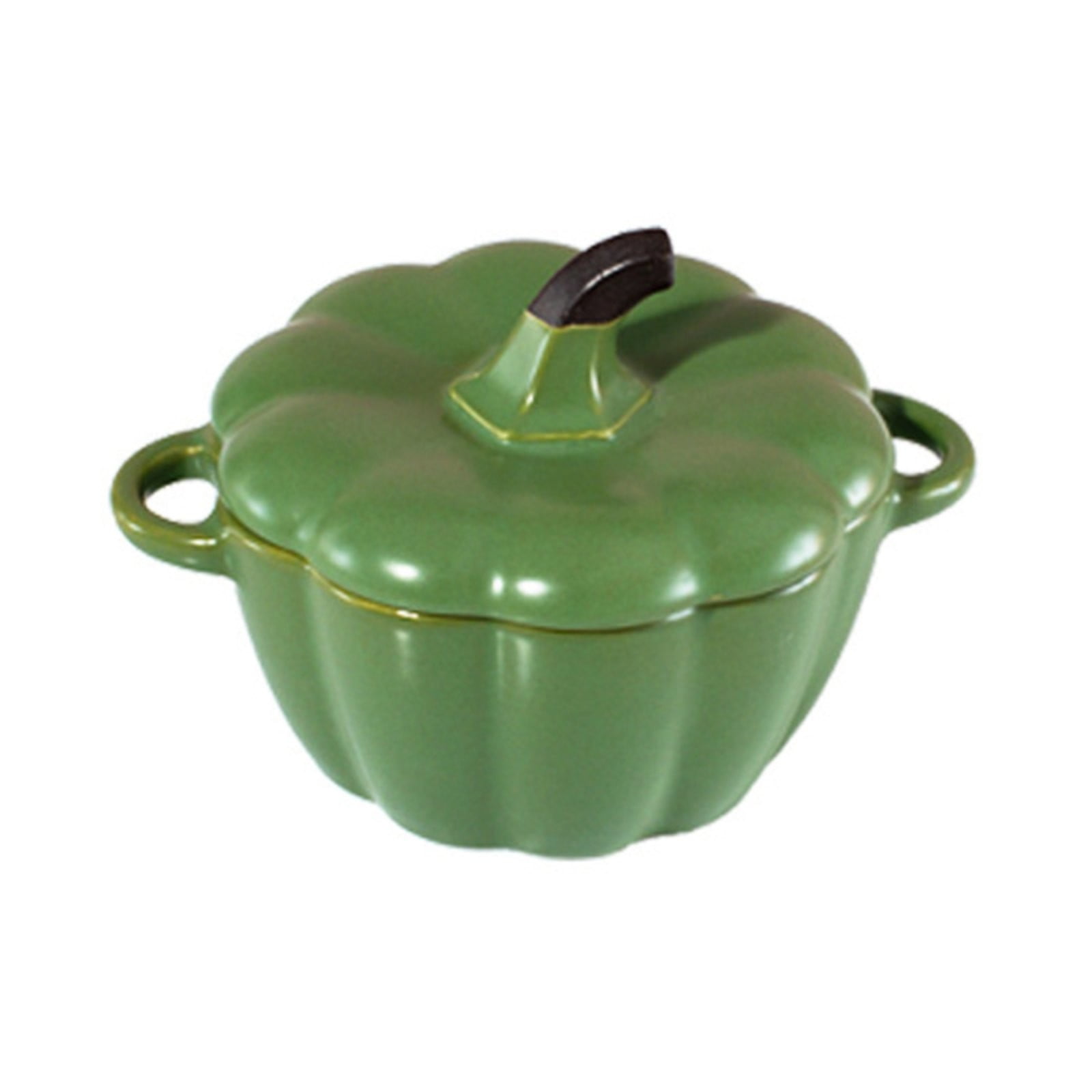 XSHBTOP Ceramic Soup Bowl,Dutch Oven Pot,Pumpkin Dish,Pumpkin Shape ...