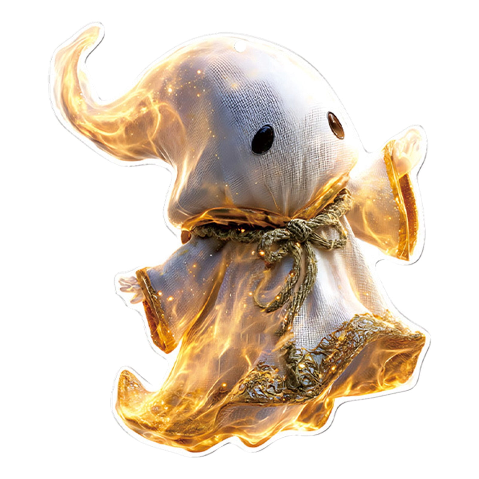 XSHBTOP Halloween Ghost Acrylic Hanging Ornaments,Cute Flat Ghost ...
