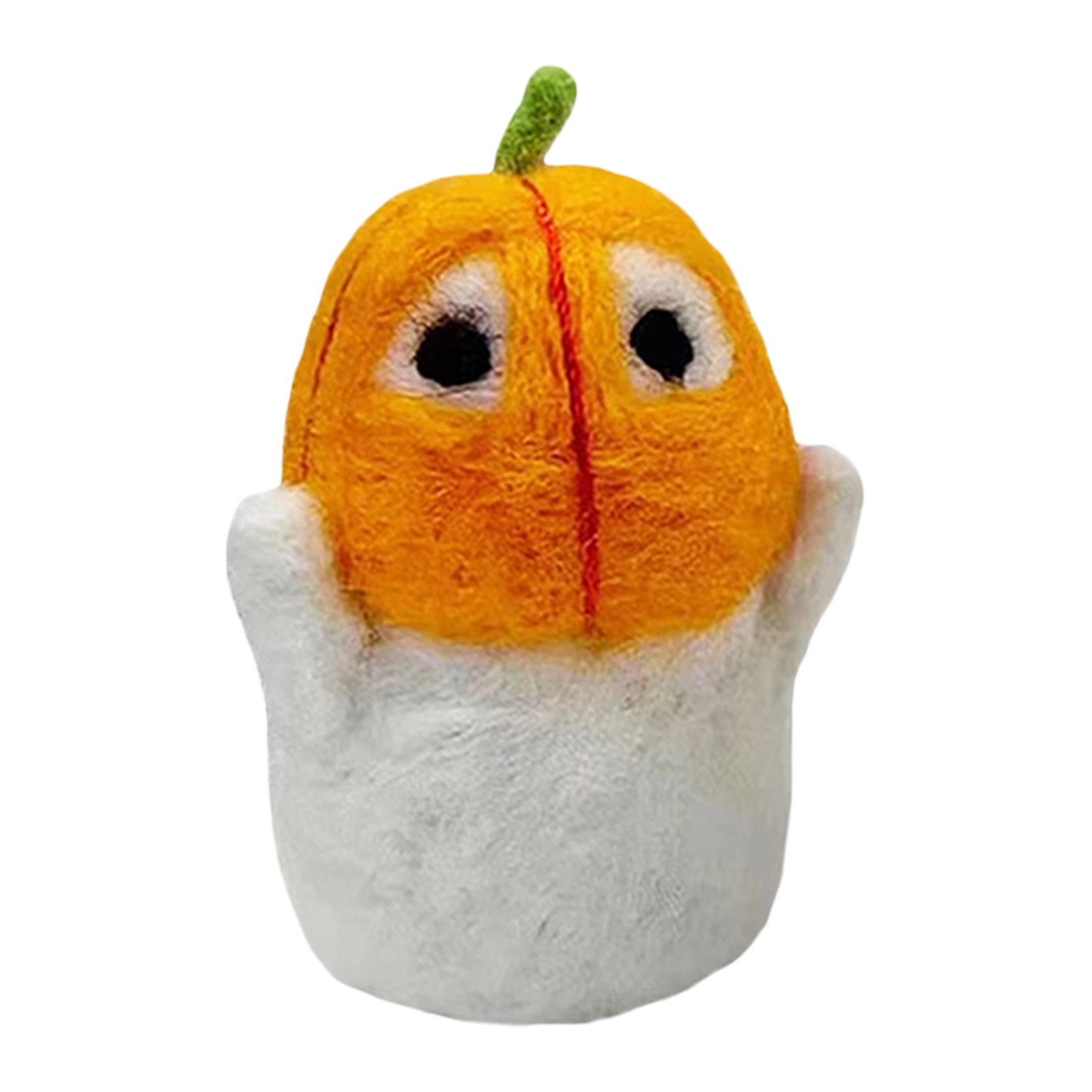 XSHBTOP Halloween Ghost Dolls,Handmade Wool Felt Pumpkin Ghost Doll ...