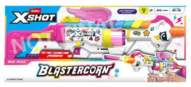 XSHOT Blastercorn Big Rizz Blaster (24 Darts) Motorized Outdoor Blaster ...