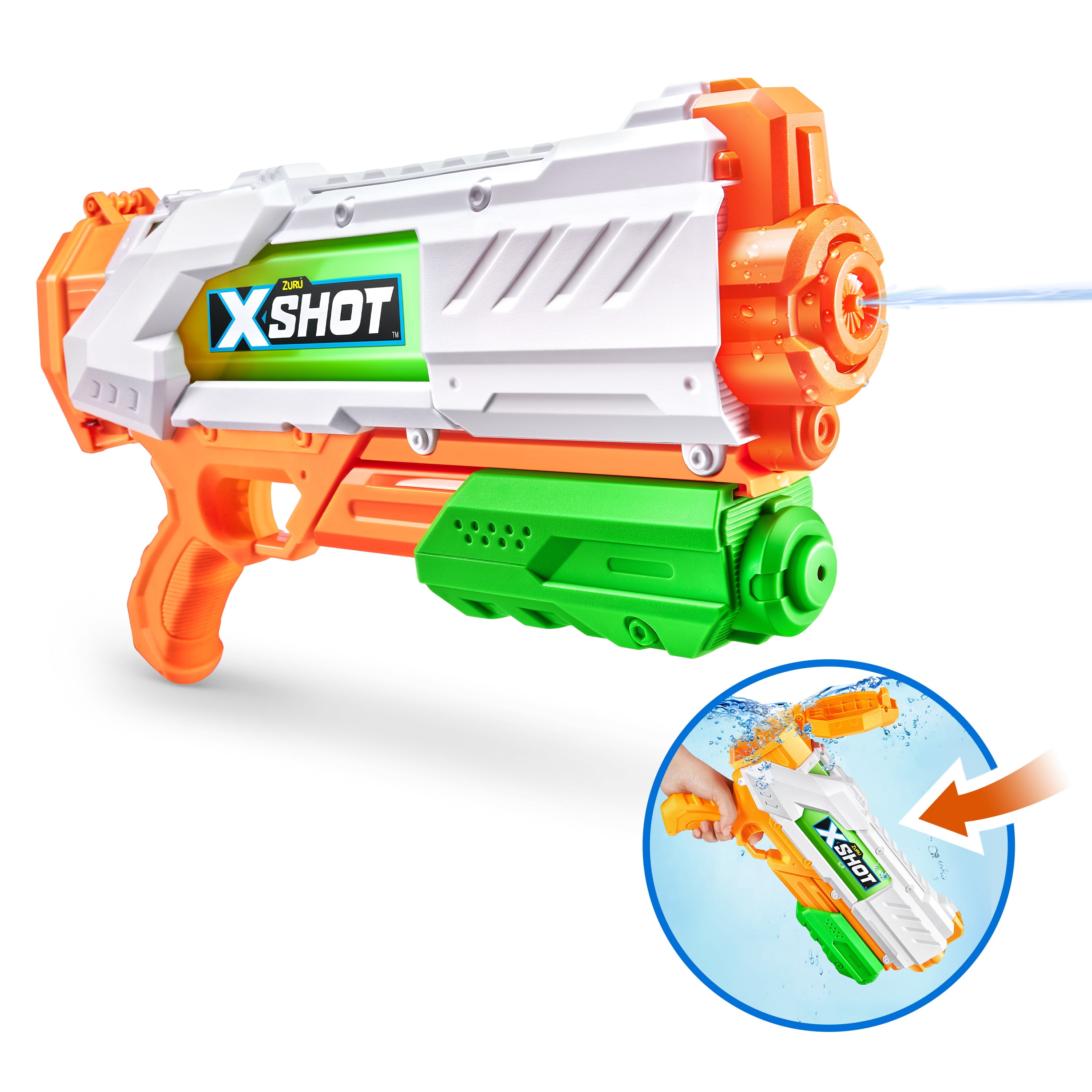 ZURU X-Shot Toy: Fast-Fill Water Warfare Blaster, Water Jet Action ...