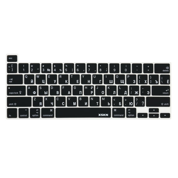 XSKN Russian Language Keyboard Cover for 2020-2023 Released MacBook Pro ...