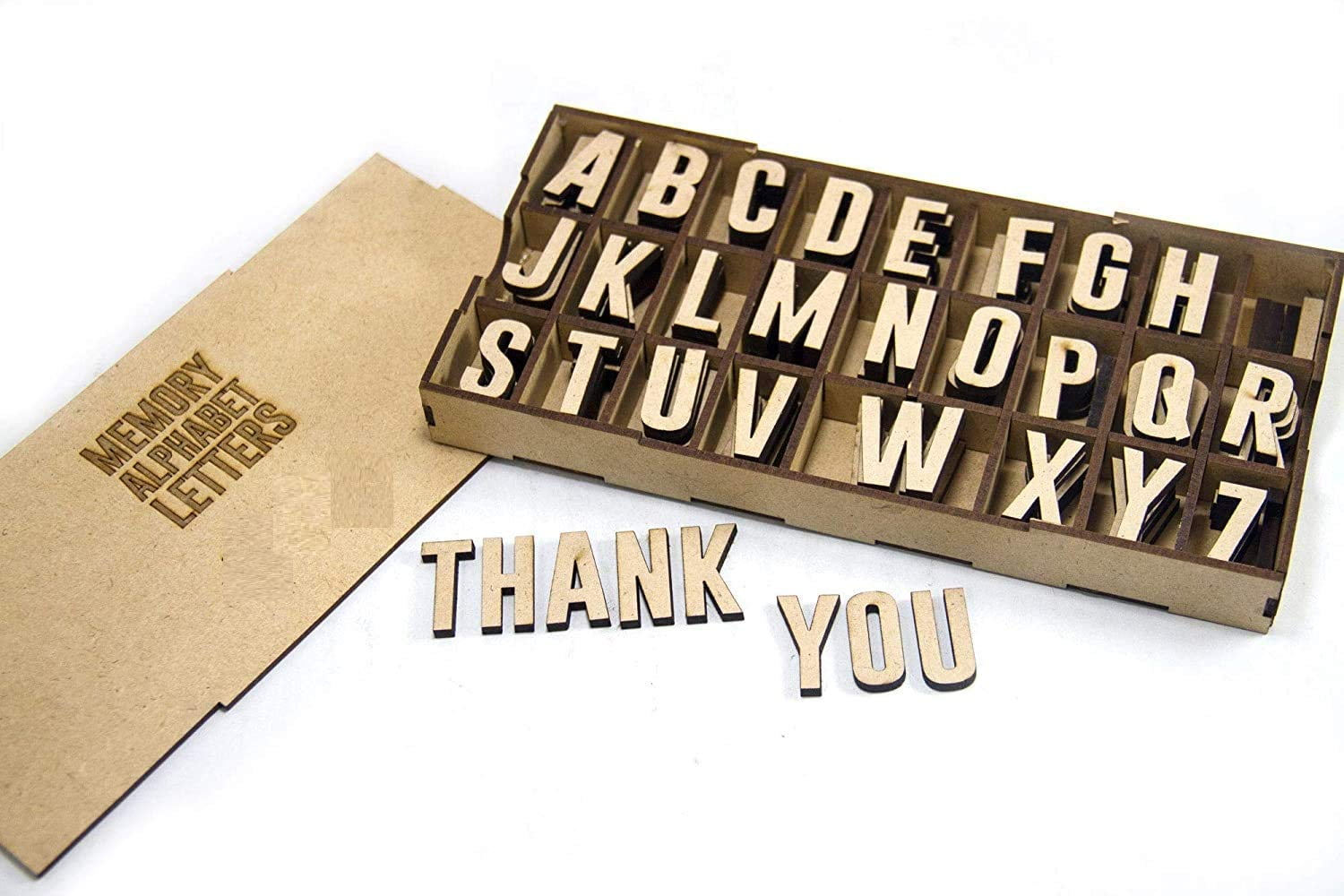 XSOURCE Alphabet Memory Character Alphabet Letters Decoration Wooden ...