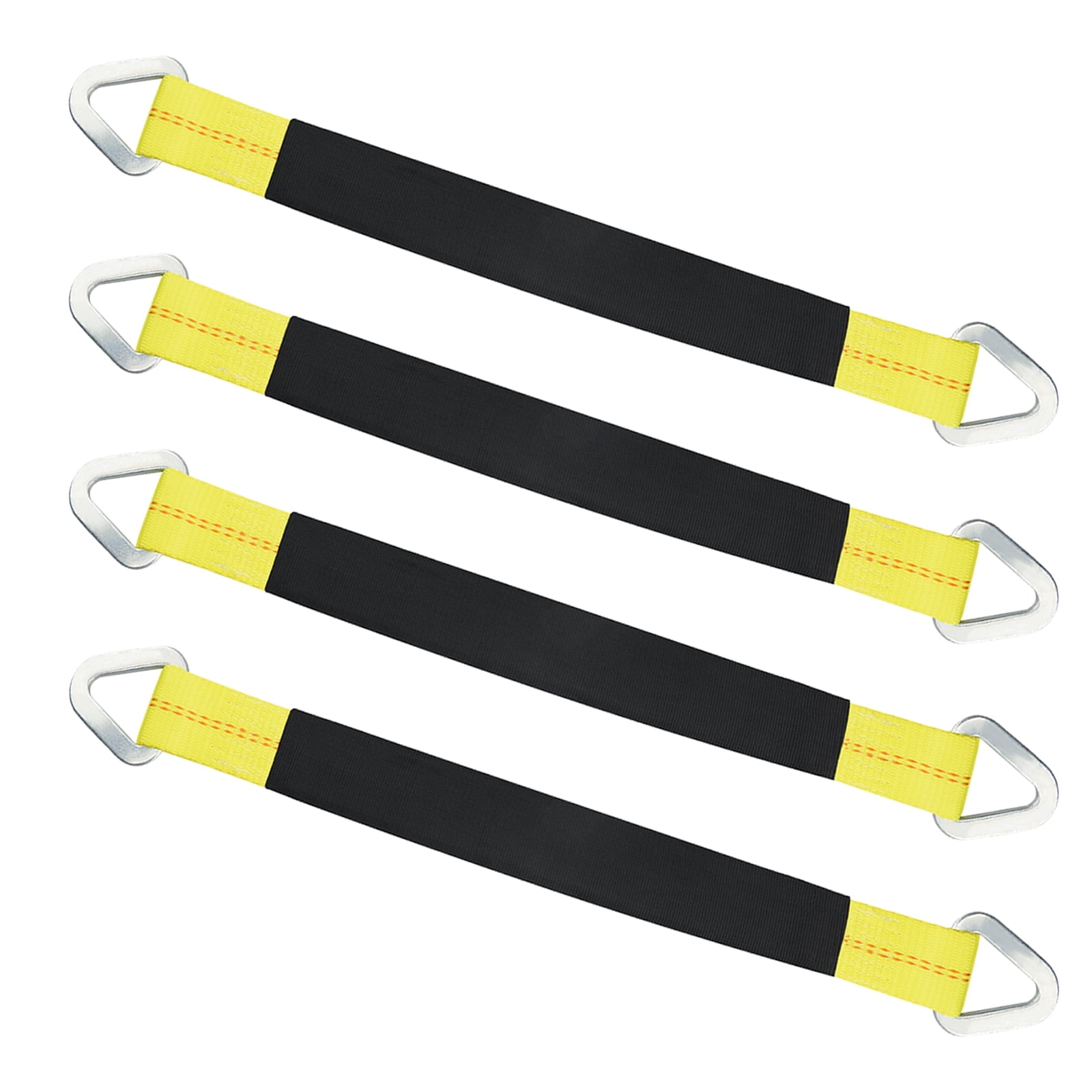 XSTRAP 4-Pack 24" x 2" Axle Tie-Down Straps with Protective Sleeve & D ...