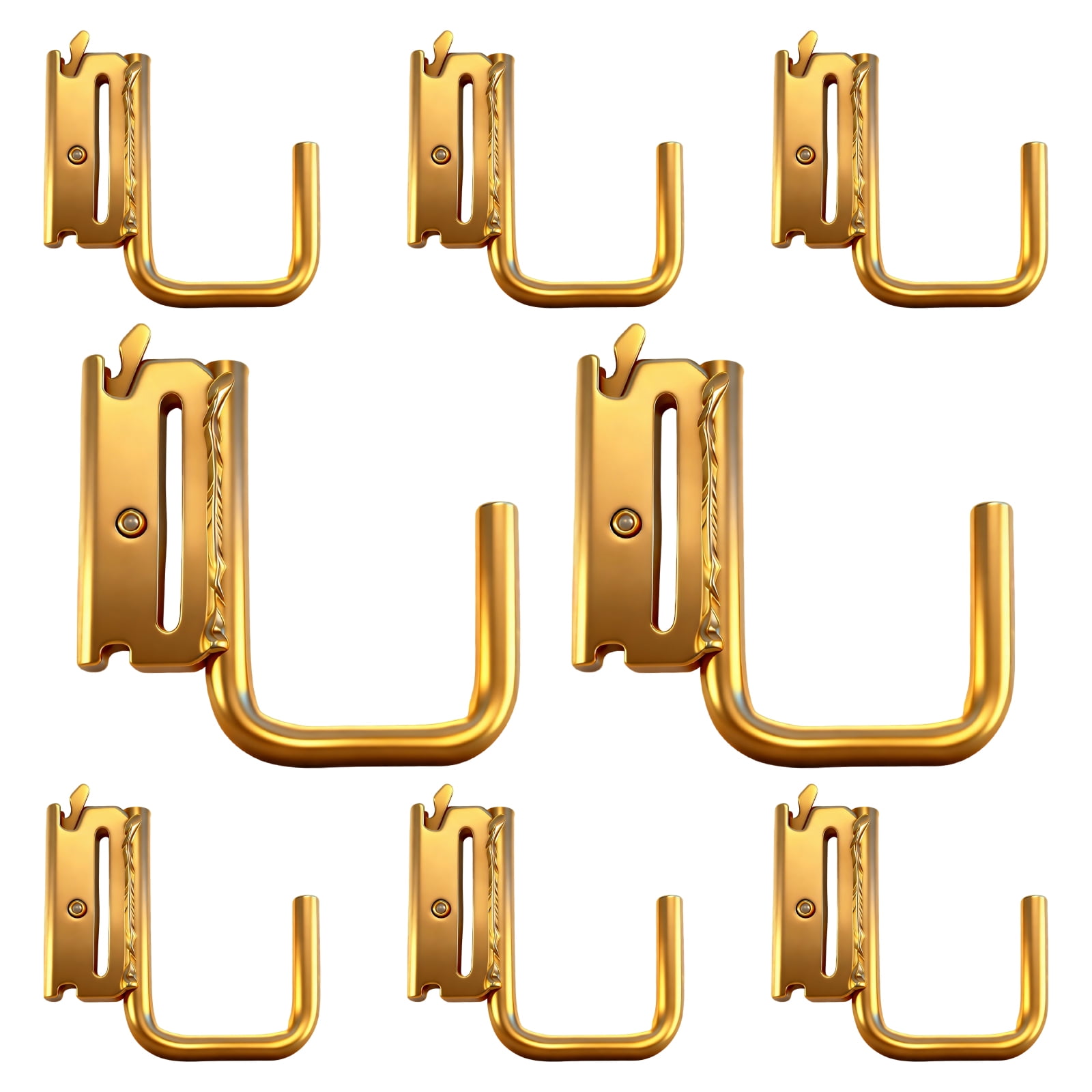 XSTRAP STANDARD 8 PCS E Track J Hooks, 2-inch Steel J Hook Mount Set ...